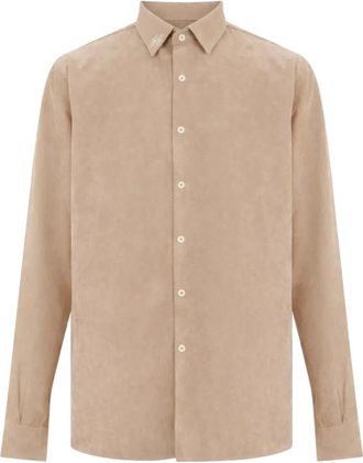 Family Fir$t Milano Family First, Homme, Chemises, Beige, Taille: M Chemise D&eacute;contract&eacute;e Boutonn&eacute;e