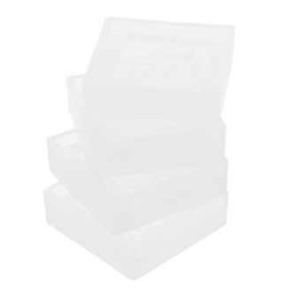 Soimiss 4 Stück rutschfeste Dicke Stuhlbein schoner aus Transparentem Silikon Geräuschdämpfend für Möbelbeine Bodenschutz und Kratzschutz für Zuhause und Büro