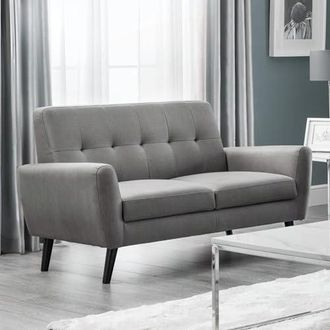 Julian Bowen Monza 2-Sitzer-Sofa, Grau