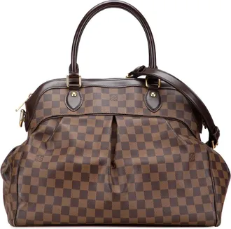 Louis Vuitton sac à main Trevi PM en toile Damier Ebene (2007) - Marron