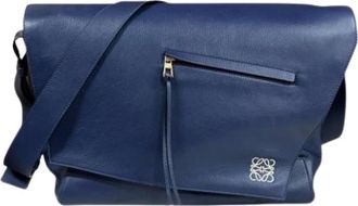 Loewe Pre-owned Anton Messenger Bag - Homme - Pre-owned - Bleu - Taille: ONE Size