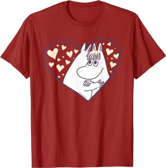 Moomin Mumin Love Heart Moomintroll & Snorkmaiden T-Shirt