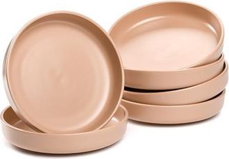 Leonardo Speiseteller ROMA 6er Set - Ø 19,7 cm - Mikrowellen- & Spülmaschinengeeignet - stapelbar - Keramik Geschirr für 6 Personen - Steingut-Teller, leicht m