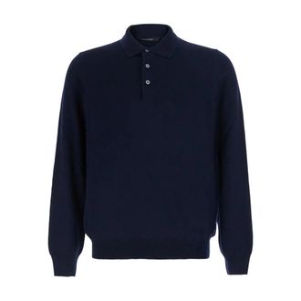 Tagliatore Palmer Polo - - Knitwear - Herren - Blau - L