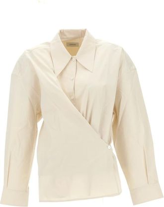 Christophe Lemaire Femme, Blouses et Chemises, Beige, Taille: 38 FR Chemise Tordue, 38 W FR