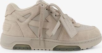 Off-white Out of Office suede and leather sneakers with iconic logo on the side - OFF WHITE - gender_Man