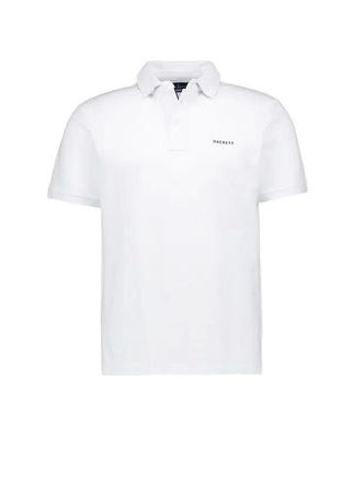 Hackett Herren Polo-Shirts wei&szlig; Baumwoll-Piqu&eacute;