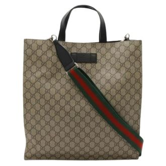 Gucci Sac fourre-tout 2-en-1 Pre-owned en Soft GG Supreme - Femme - Pre-owned - Beige - Taille: ONE Size