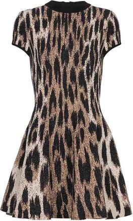 Balmain Robe Courte - Imprimé Animal