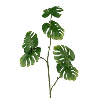 Creativ Home Kunstpflanze SPLITPHILOZWEIG, 80cm Philodendron mit 6 Bl&auml;ttern, Fensterblatt
