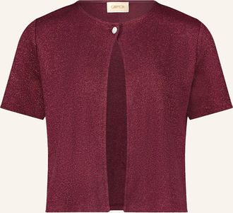 Cartoon Cartoon Strickjacke Mit Glitzergarn lila