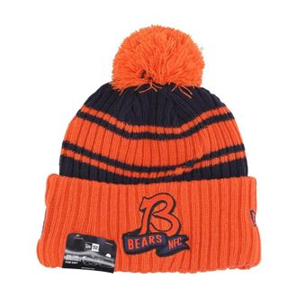 New Era Homme, Accessoires, Multicolore, Taille: ONE Size Bonnet à pompon Chicago Bears