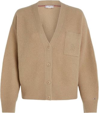 Tommy Hilfiger Damen Strickjacke aus Wolle