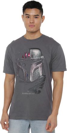 Star Wars Mandalorian Shadows Unisex T Shirt, Charcoal, Large
