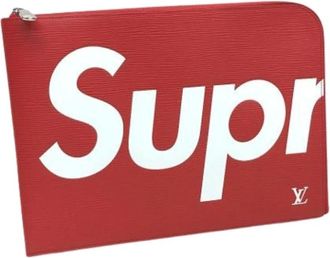 Louis Vuitton unisex, Pre-owned, Rouge, Taille: ONE Size Pochette en cuir Pre-owned