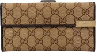 Gucci Portefeuille Long Pre-owned - Femme - Pre-owned - Brun - Taille: ONE Size