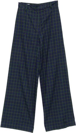 Dries Van Noten Check-pattern Wide-leg Trousers