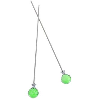 Artibetter BESPORTBLE Kristall Gartenst&auml;be 2 St&uuml;ck mit Metallgewindestange Dekorative Pflanzenst&uuml;tzen f&uuml;r Orchideen und Blument&ouml;pfe Feenstab Stecker f&uuml;r Zimmerpf