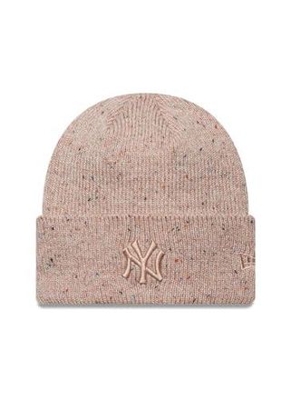 New Era Bonnet dhiver Beanie Glitter New York Yankees Rose