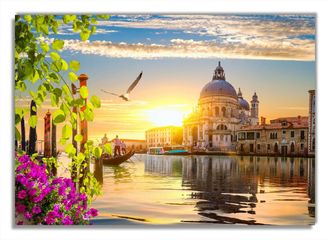 Wallario selbstklebendes Poster - Italienischer Sommerabend, Aufkleber in Premiumqualit&auml;t, Klebefolie Gr&ouml;&szlig;e: 70 x 100 cm (Riesenposter)