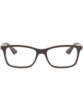 Ray-Ban lunettes de vue à monture rectangulaire - Marron