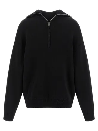Balenciaga Back-to-Front Cotton Sweater - Black