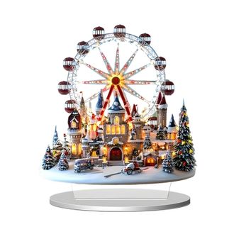 Generico Weihnachtsdekoration f&uuml;r den Tisch, festlich, 2D, Acrylfigur, Hauseinweihung, Geburtstag, Neujahr, Wohnzimmer, Schlafzimmer