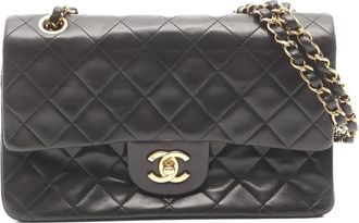 Chanel sac à bandoulière Matelasse à rabat (1991-1994) - Noir