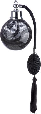 Gilde Glas Parfümflakon Parfumzerstäuber mit Ballpumpe - Deko Accessoire Badezimmer Gäste WC - Geschenk für Frauen Muttertagsgeschenk - aus Glas trasparent 