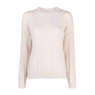 PESERICO Puderrosa Zopfmuster Wollpullover - - Knitwear - Damen - Rosa - 4XL