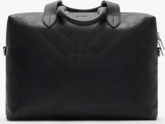 Burberry Aktentasche mit geprägtem Karomuster