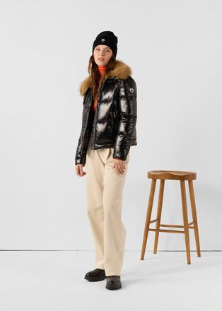 Jott Doudoune Grand Froid fausse fourrure Noir Nevada shiny - Taille XXL