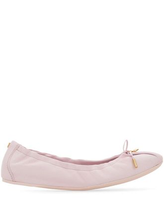 Ferragamo ballerines à détail de noeud - Rose