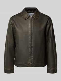 Review Jacke aus Vintage PU (Lederoptik) Shacket Schnitt