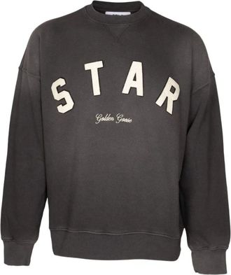 Golden Goose Homme, Sweatshirts et sweats &agrave; capuche, Gris, Taille: XL Logo Cotton SweaT-shirt