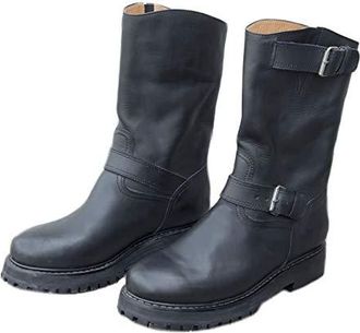 Noble House Bottes dingénierie cousues avec cadre en cuir de taureau (45)