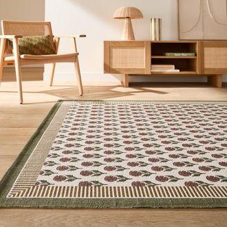 La Redoute Interieurs Tapis Blockprint En 100% Coton Printa