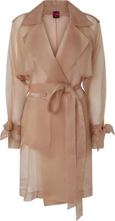 Pinko Pinko, Femme, Manteaux, Rose, Taille: 36 FR Cocco Trench