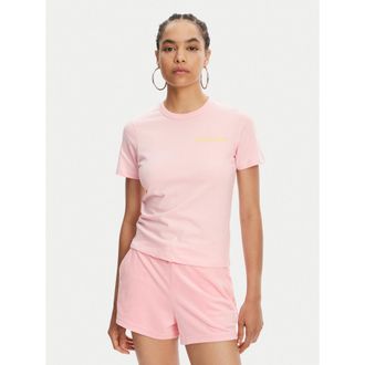Juicy Couture T-Shirt La Beach JCWCT125319 Rosa Regular Fit
