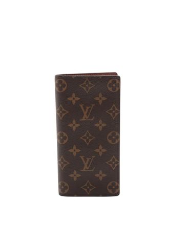 Louis Vuitton 2021-2025 l&auml;ngliches Brazza Portemonnaie mit Monogramm - Braun