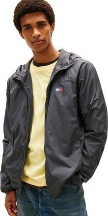 Tommy Jeans Herren TJM Fleece Chicago Jacket EXT Dm0Dm22291 Windbreaker-Jacke, Grey (Washed Black), 3XL Plus