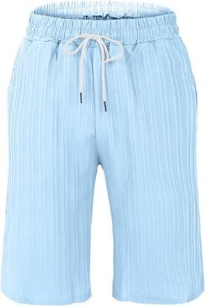 Generic Short de bain pour homme - Short de plage d&eacute;t&eacute; - S&eacute;chage rapide - Short de bain pour homme, bleu clair, XXL
