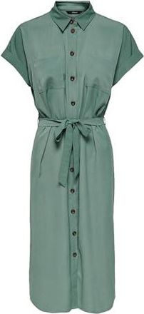 Only ONLHANNOVER S/S Shirt Dress Noos WVN Casual, Laurel Wreath, 42 Femme