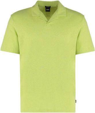 HUGO BOSS Homme, Tops, Vert, Taille: S T-shirt &agrave; Col Court Manches