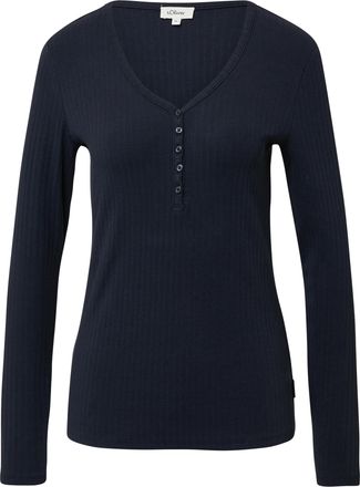 s.Oliver Damen T-Shirt Langarm 2170091 Blue 34
