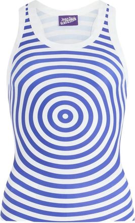 Jean Paul Gaultier Femme, Tops, Bleu, Taille: 38 FR Target Tank Top