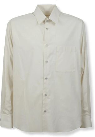 Christophe Lemaire Homme, Chemises, Beige, Taille: M Chemise Regular