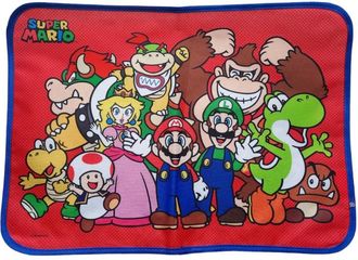 Cartoon Tischset aus Stoff Wasserdicht Super Mario Tischset Platzdeckchen Abwaschbar Hitzebest&auml;ndig Nicht saugf&auml;hig 40x30cm 100% Polyester