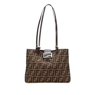 Fendi Pre-owned Toile sacs-fendi - Femme - Pre-owned - Brun - Taille: ONE Size