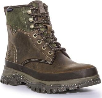 Ariat 2022 Botte Imperméable Moresby pour Femmes 10042409 - Marron Huileux en Détresse/Olive Footwear UK Size - UK 6